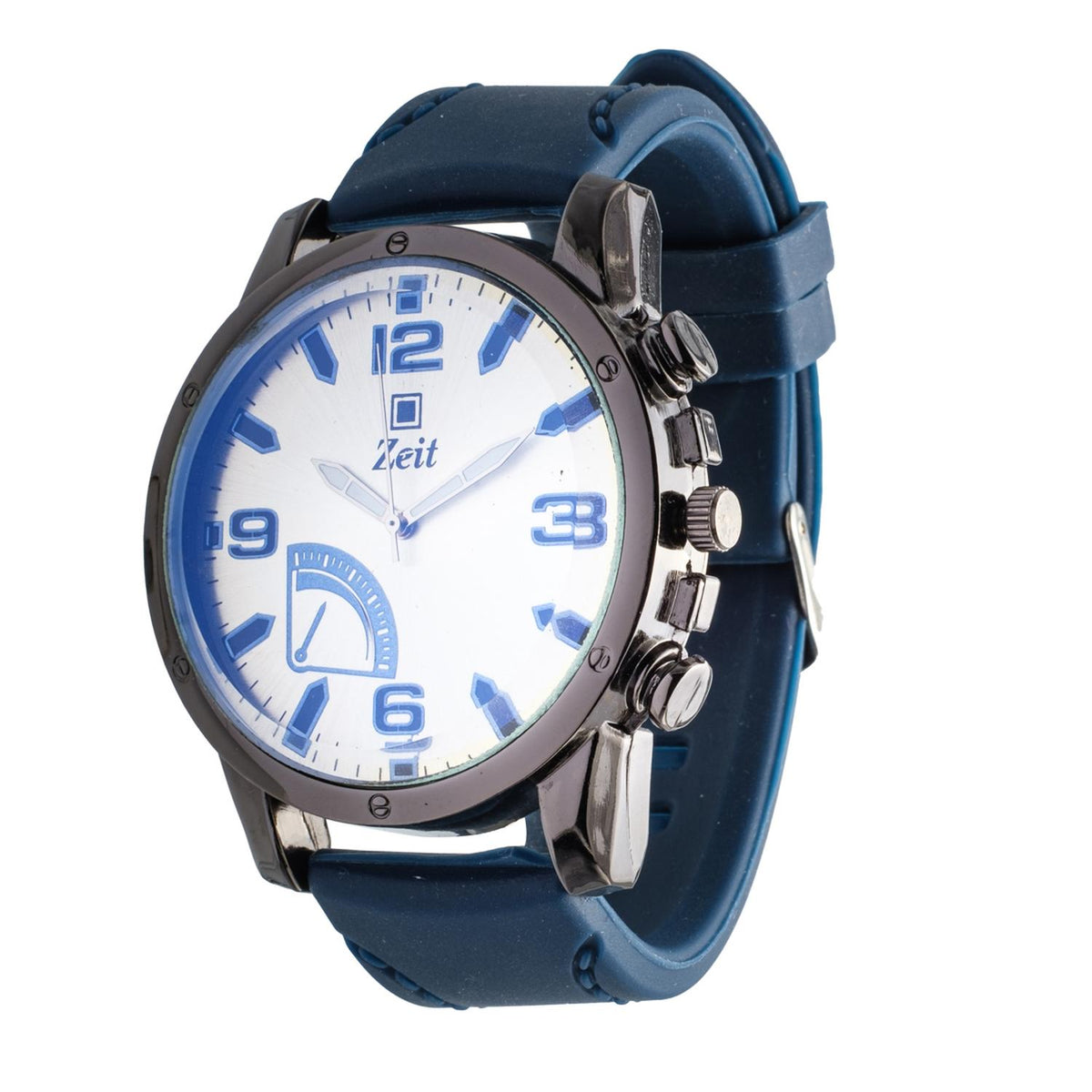 Reloj Análogo Zeit Caballero Correa De Silicón y Simuladores – zeit.mx